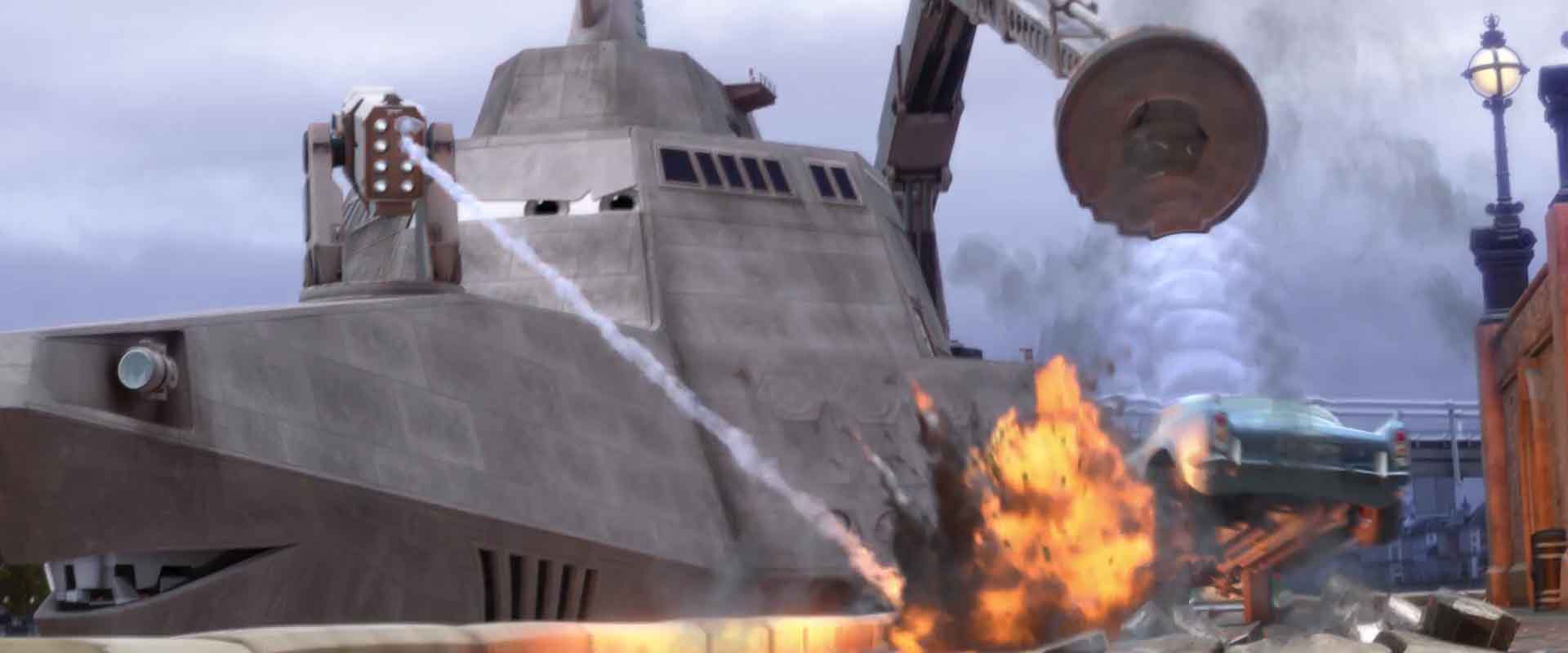 Tony Trihull: The Iconic Battleship from Cars 2 – Cars Boutique